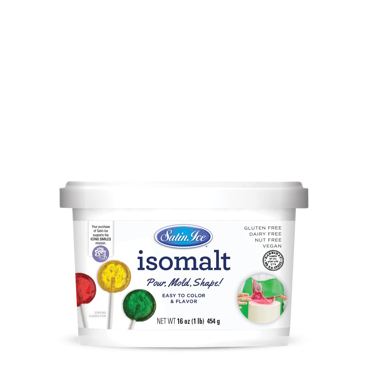 Satin Ice Isomalt Crystals, 16oz – Frans Cake and Candy