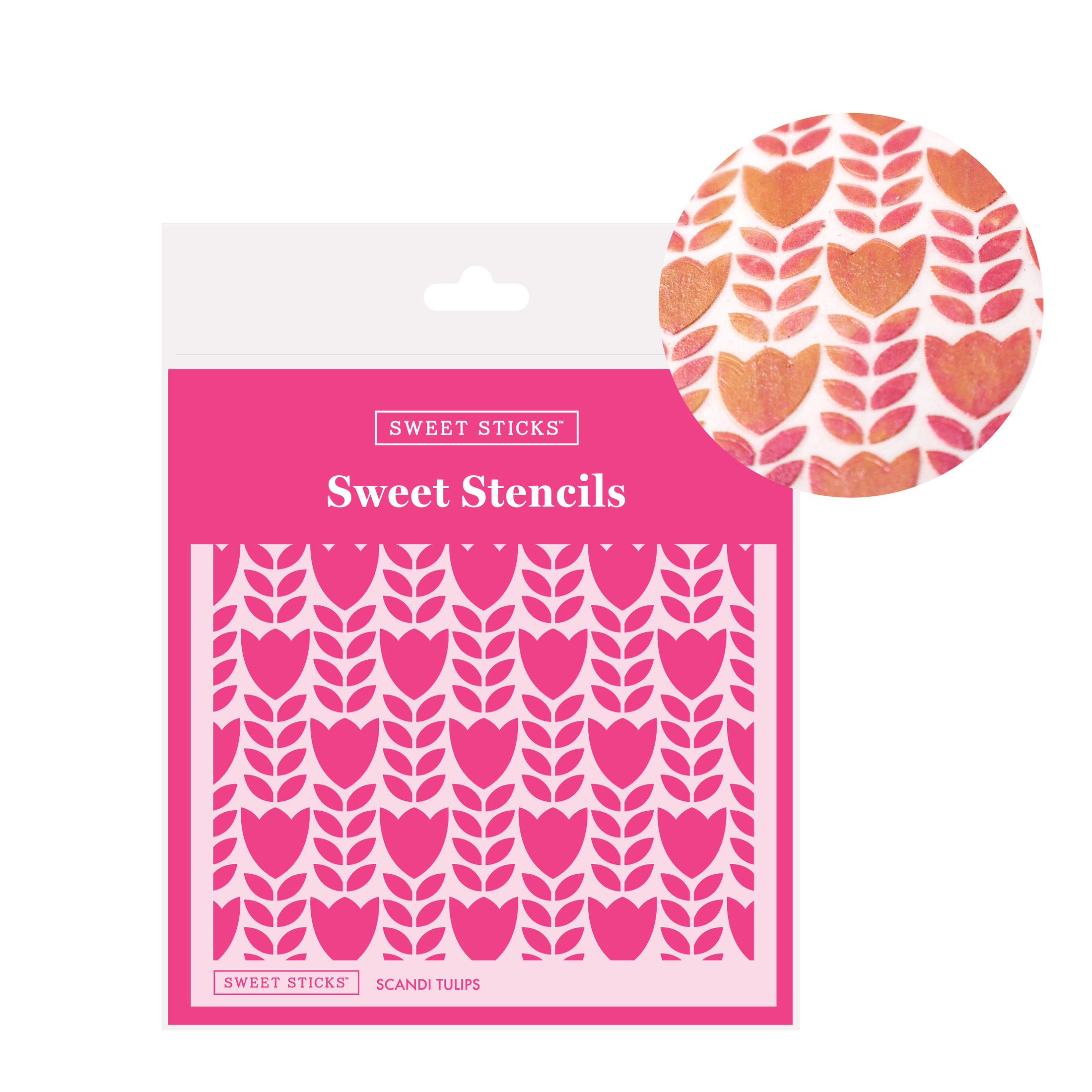 Sweet Stencils Scandi Tulips – Frans Cake and Candy