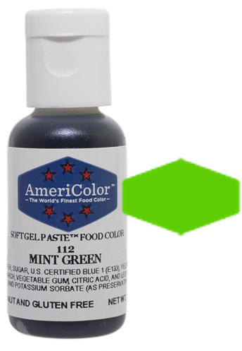 Mint Green, Americolor Soft Gel Paste Food Color, .75oz – Frans Cake ...